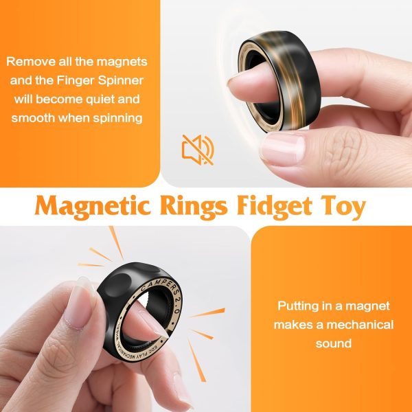 RelaxiSpin Rings Metal Fidget Toy - SuperToy